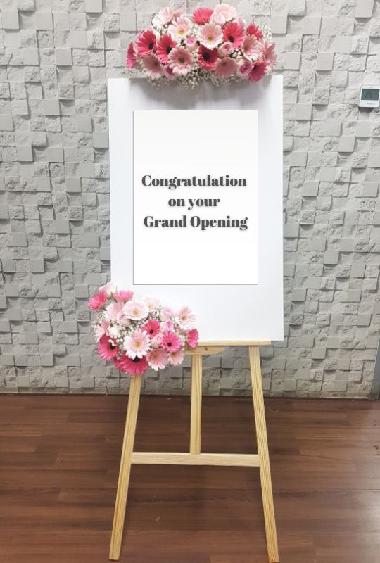 Shop Pink Gerbera Easel Opening Stand - OP229 | PURE SEED